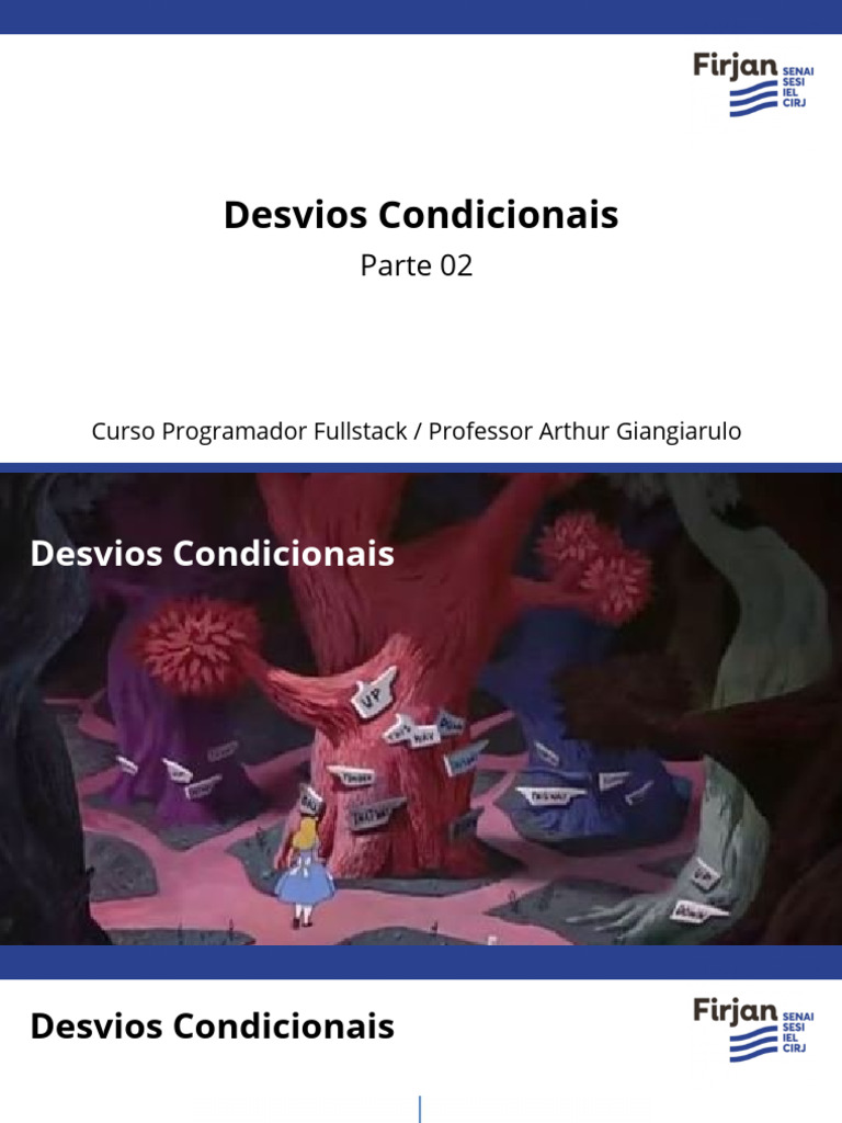 Parte 03 - Desvios Condicionais | PDF