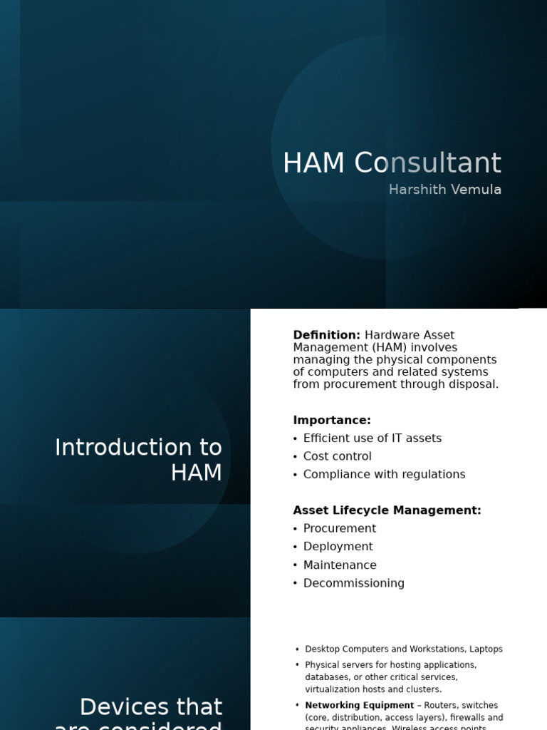 Ham | PDF | Asset Management | Computer Network