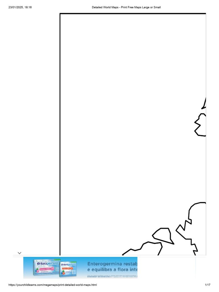 Free Printable Detailed World Maps | PDF