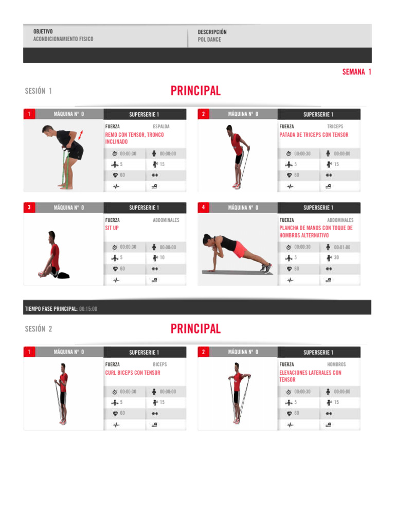 Rutina de Pol Dance: Semana 1 | PDF