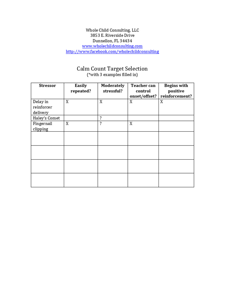 (Material) Calm Count Target Selection | PDF