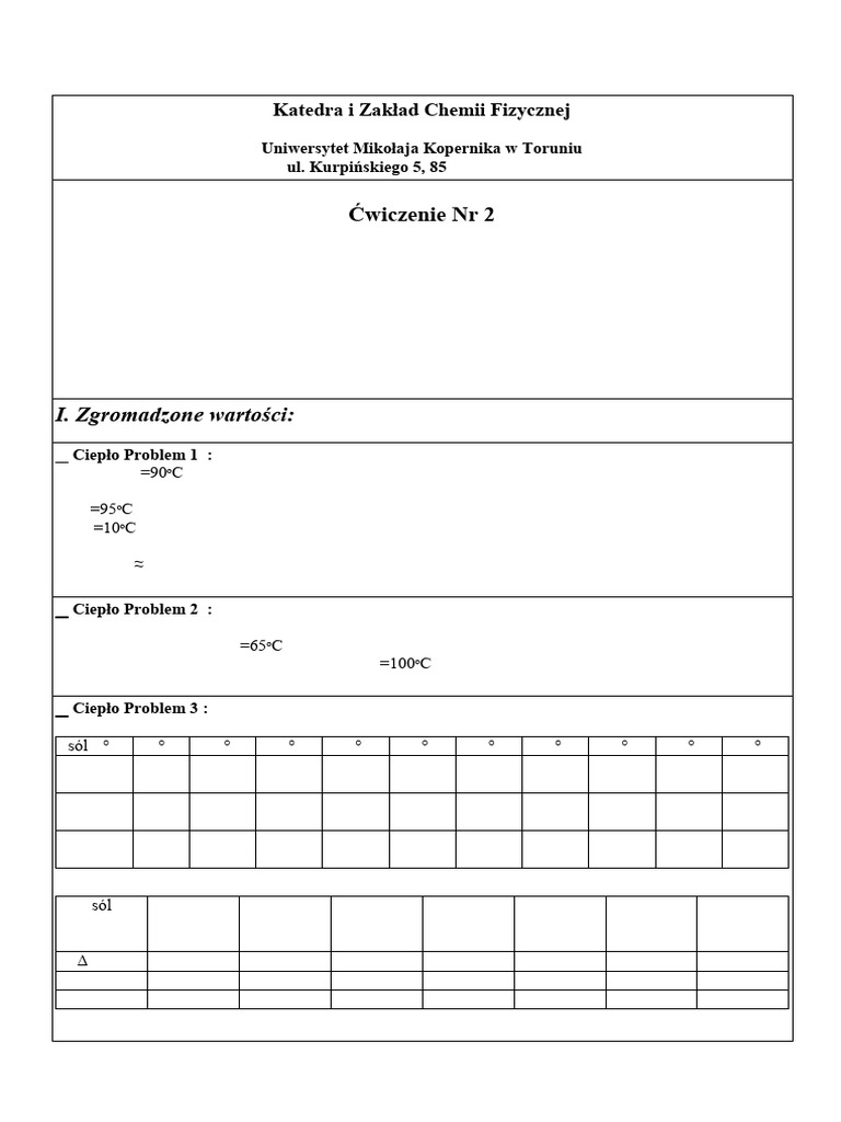 Cw2 Bilans-Cieplny | PDF