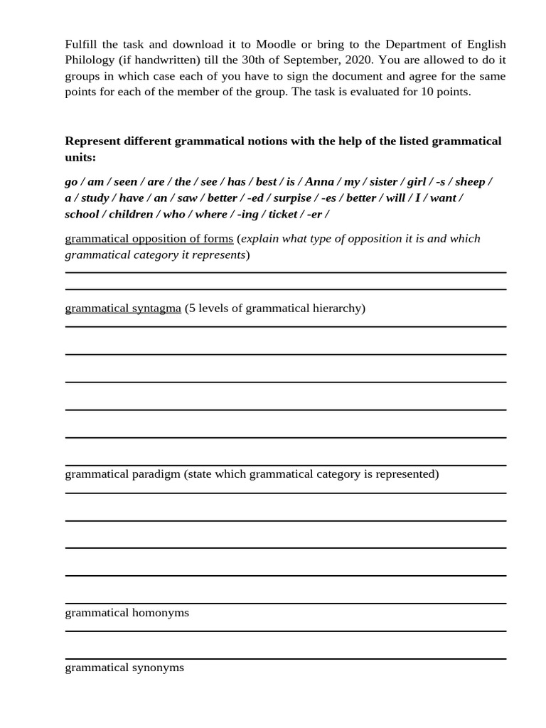 Seminar 1 Home-Take Task | PDF