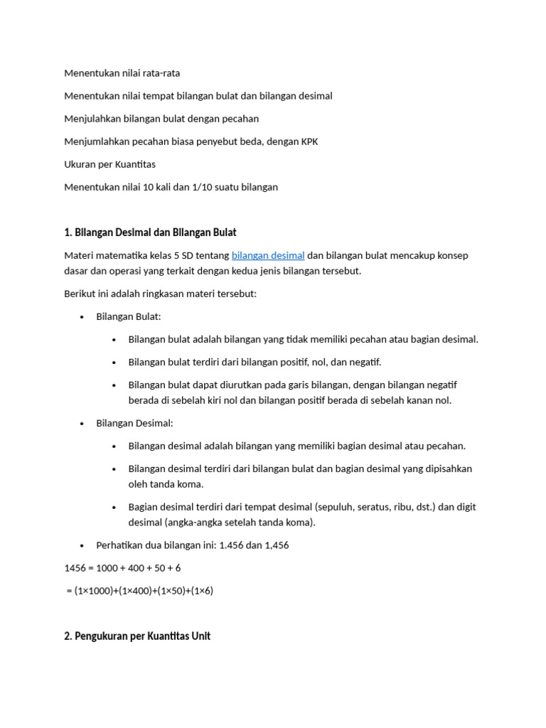 Kurikulum SD Math | PDF