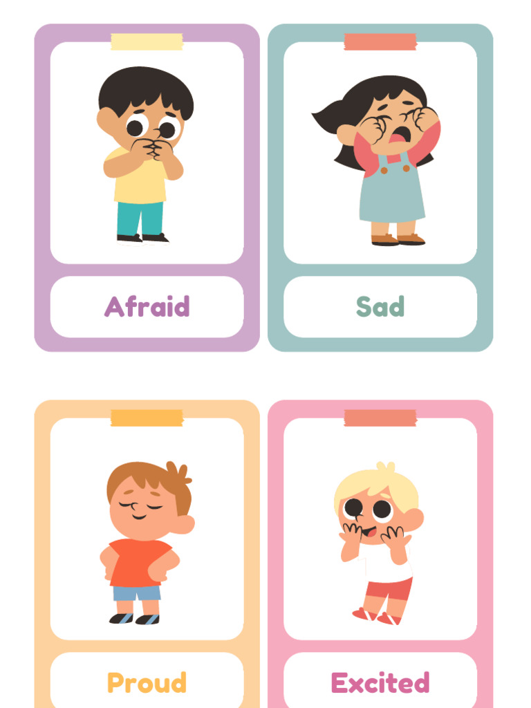 Emotions Flash Card | PDF