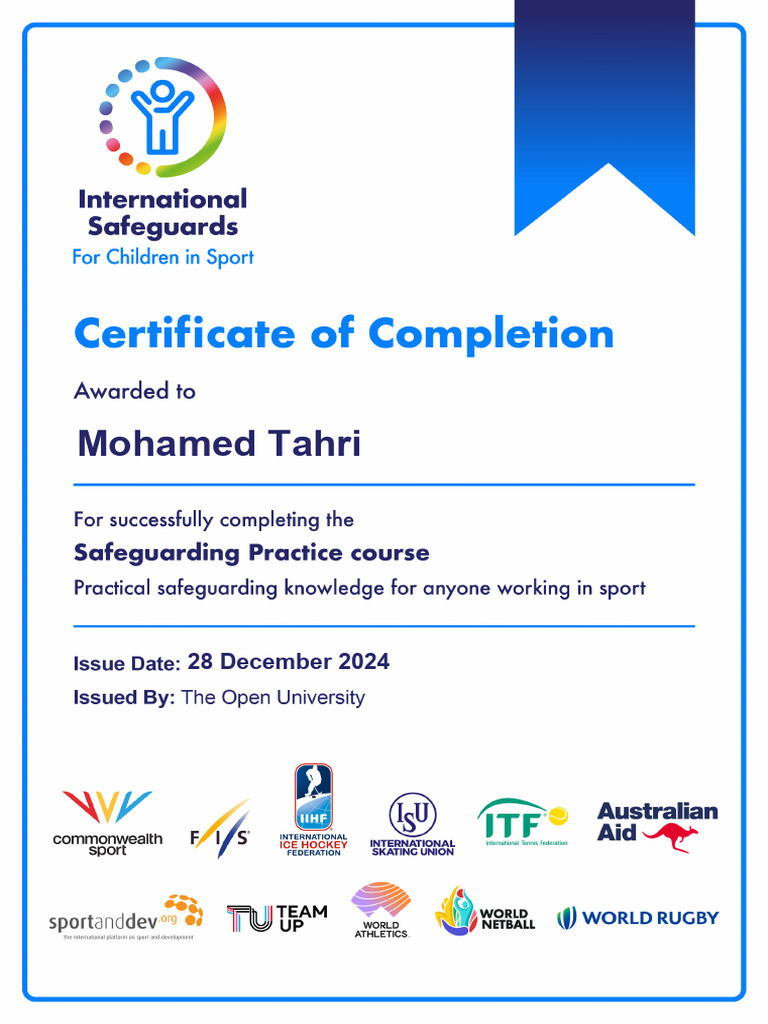 Safeguarding Practice Certificate | PDF