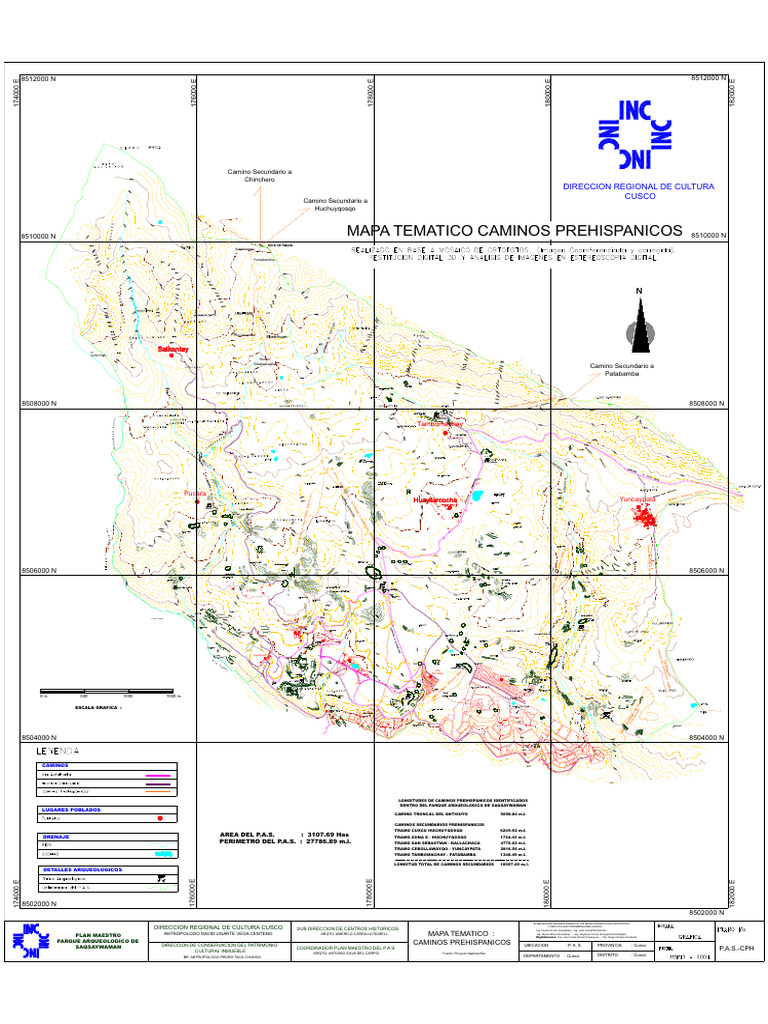 02 Mapa Tematico - Caminos Prehispanicos PANS | PDF