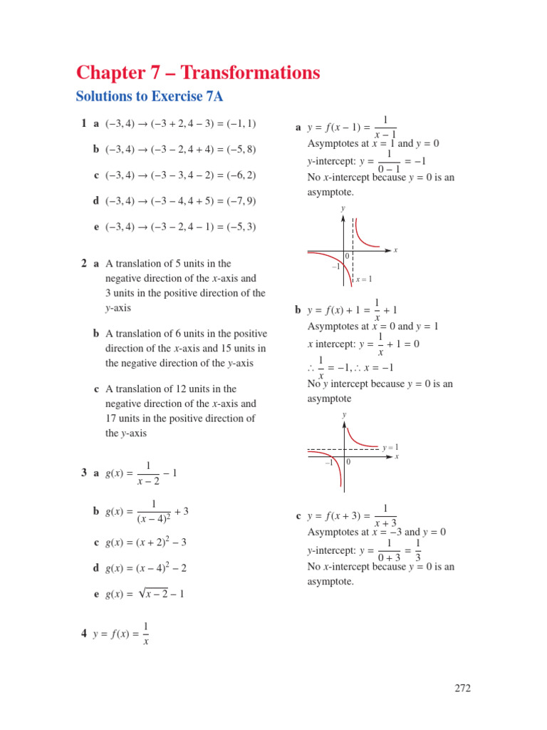 Chapter 7 Transformations | PDF | Mathematical Notation | Mathematical Analysis