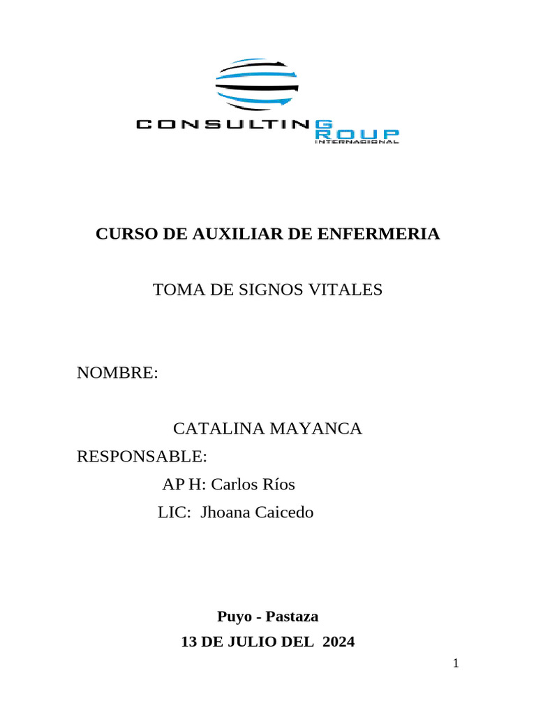 CATALINA | PDF | Presión sanguínea | Paramédico