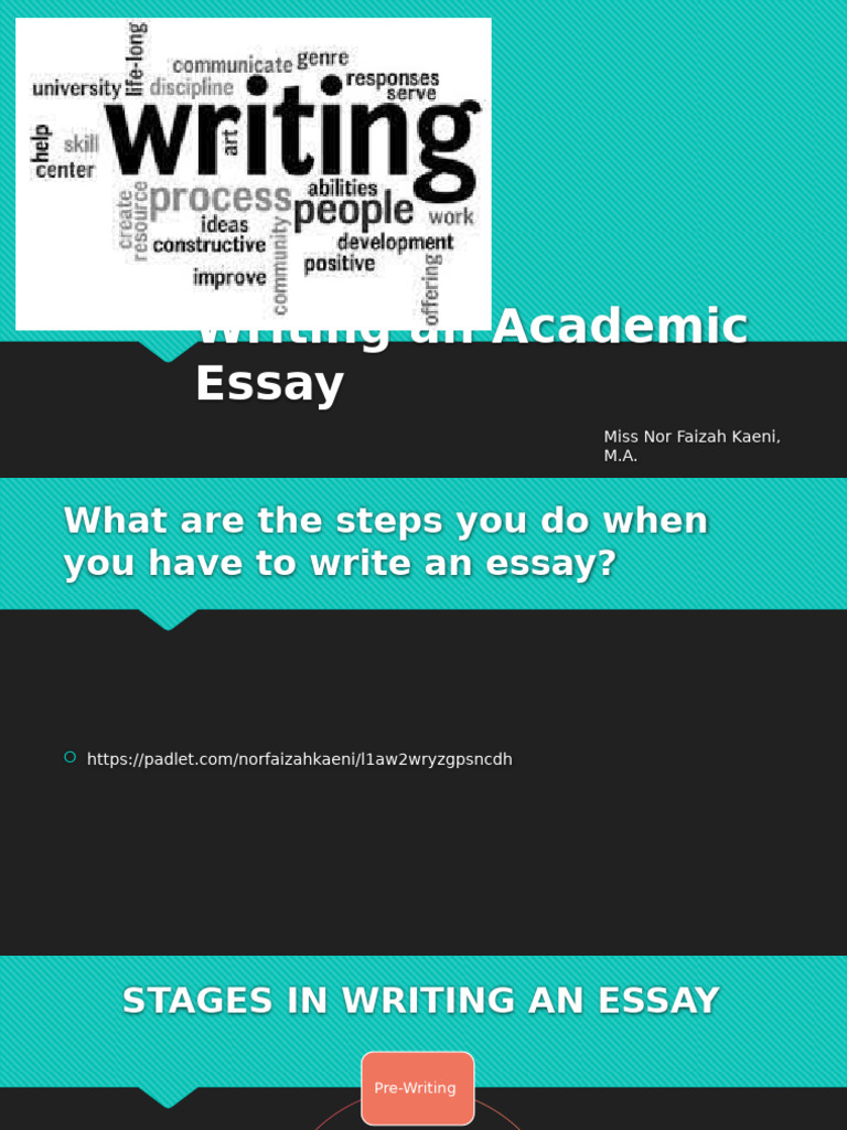 Academic Essay Writing Guide | PDF | Essays | Verb