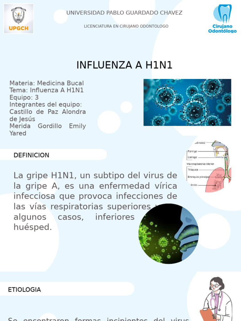 Influenza h1n1 | PDF | Influenza | Virus de la Influenza A Subtipo H1 N1