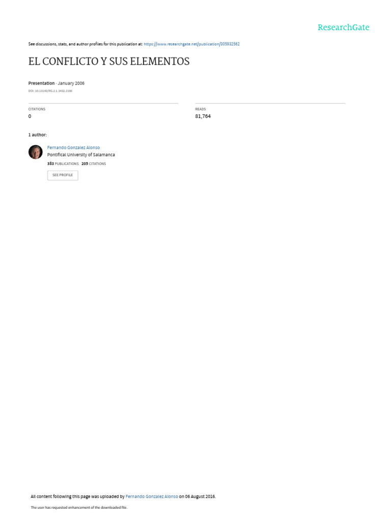 Elementos Del Conflicto | PDF | Conflicto (proceso) | Mediación