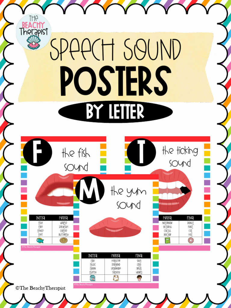 SpeechSoundPostersEarlySoundsFREE-1 | PDF