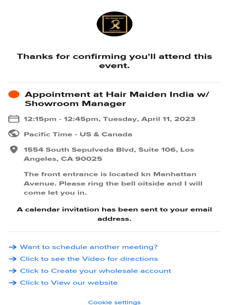Calendly - Hair Maiden India | PDF