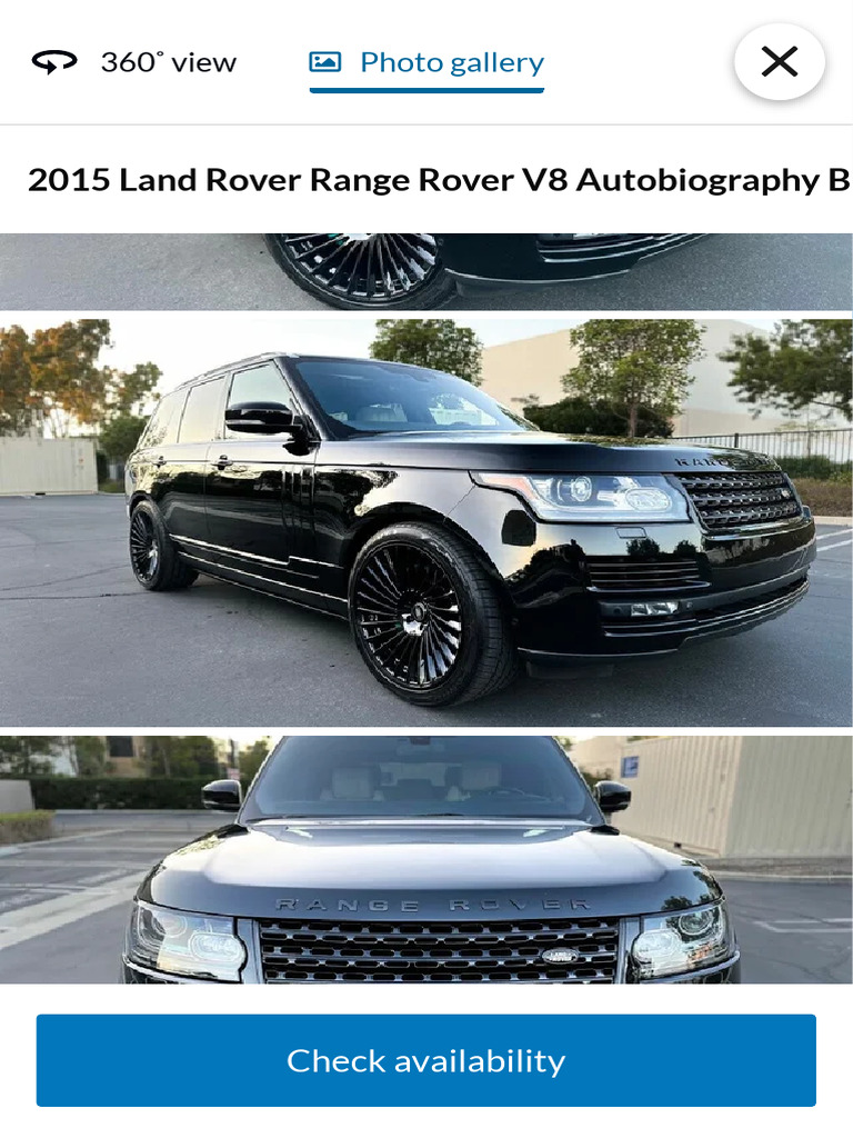 2015 Land Rover Range Rover Overview | PDF