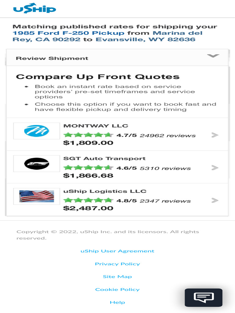 The Online Shipping Marketplace UShip | PDF