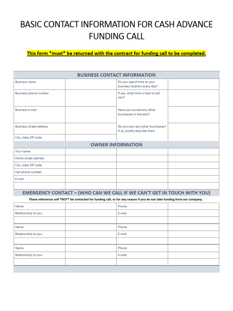 Esign Contact Sheet | PDF