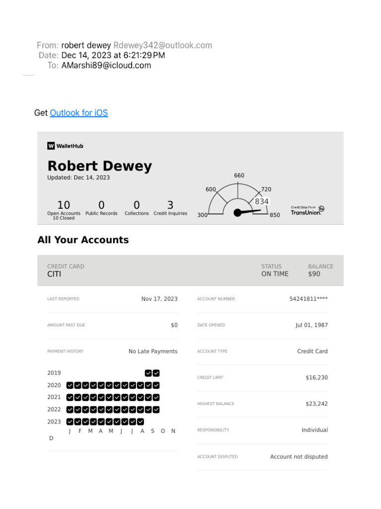Comprehensive Credit Report Summary | PDF | Finance & Money Management ...