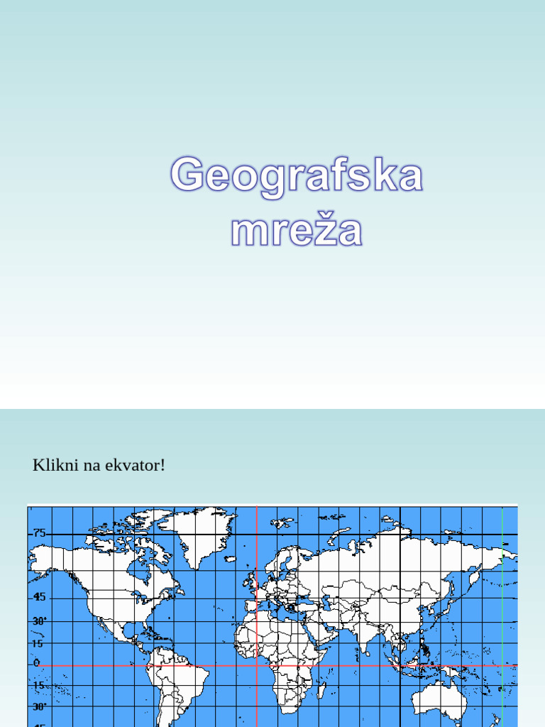 Geografska Mreža Koordinate | PDF