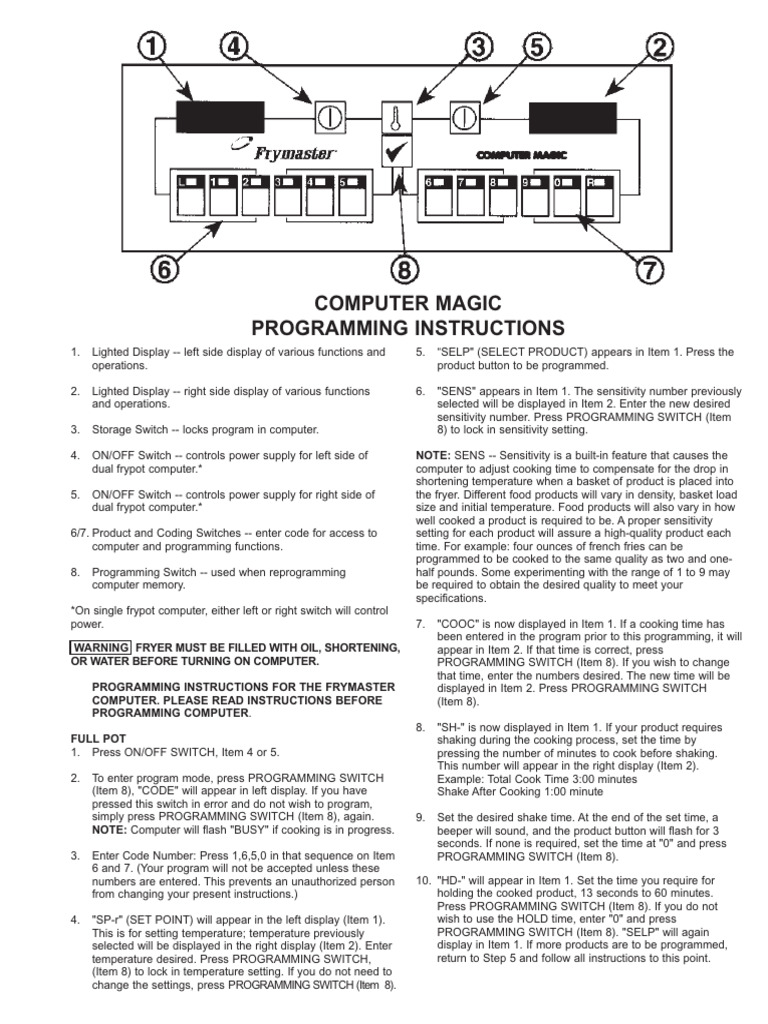 COMPUTER MAGIC PROGRAMMING INSTRUCTIONS | PDF | Fahrenheit | Switch COMPUTER MAGIC PROGRAMMING INSTRUCTIONS | PDF | Fahrenheit | Switch