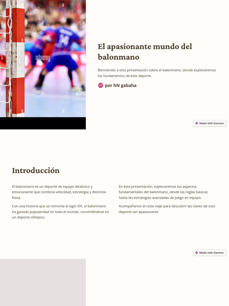 El Apasionante Mundo Del Balonmano | PDF