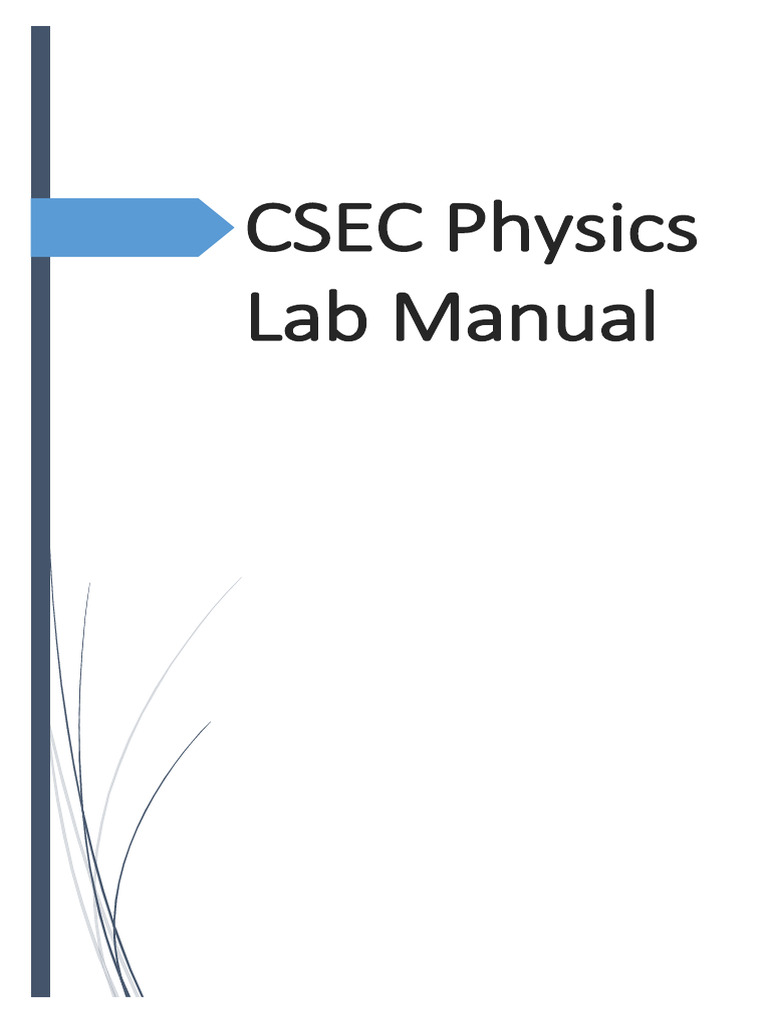 CSEC Physics Lab Manual - 2021 - 2022 | PDF | Temperature | Series And ...