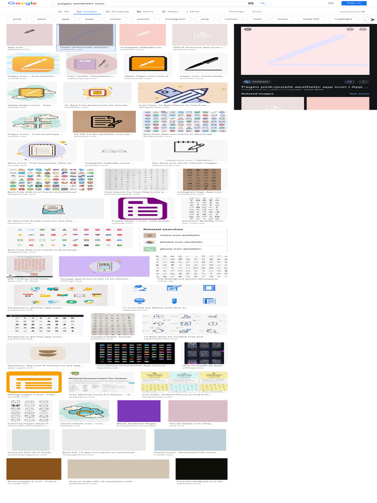 Pages Aesthetic Icon - Google Search | PDF | Ios | Mobile App