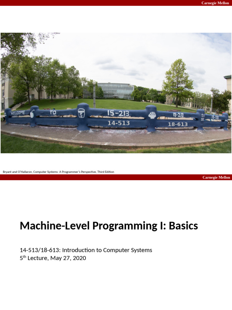 05 Machine Basics | PDF | Assembly Language | Computer Programming
