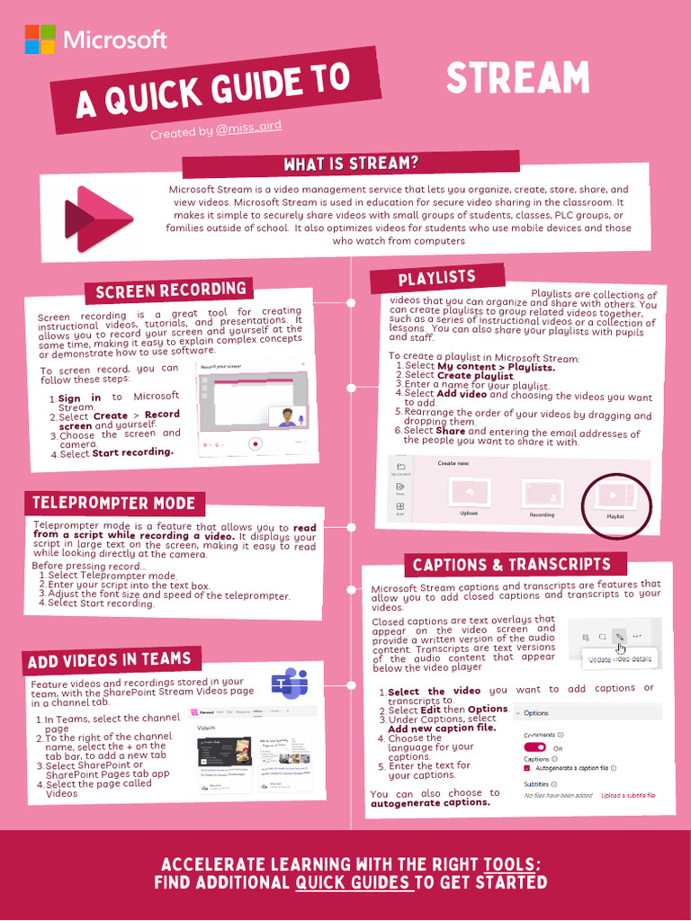 Microsoft Stream Features Guide | PDF