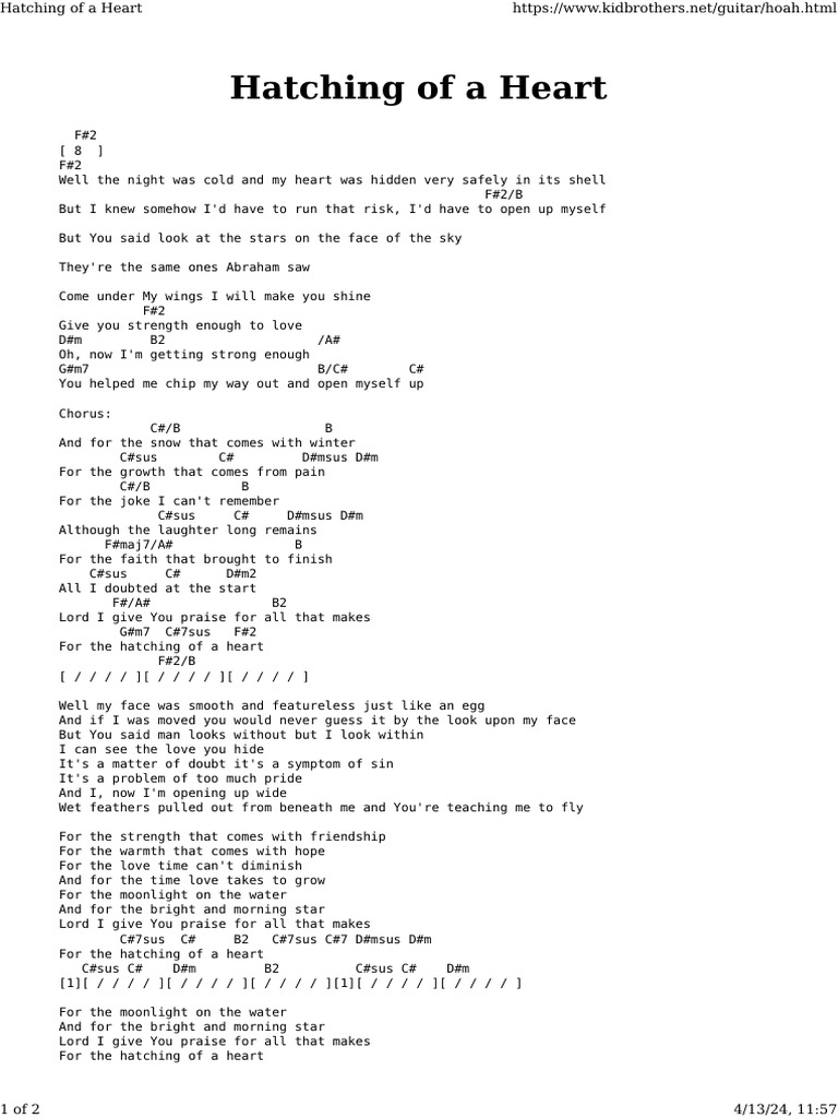 Hatching of A Heart | PDF