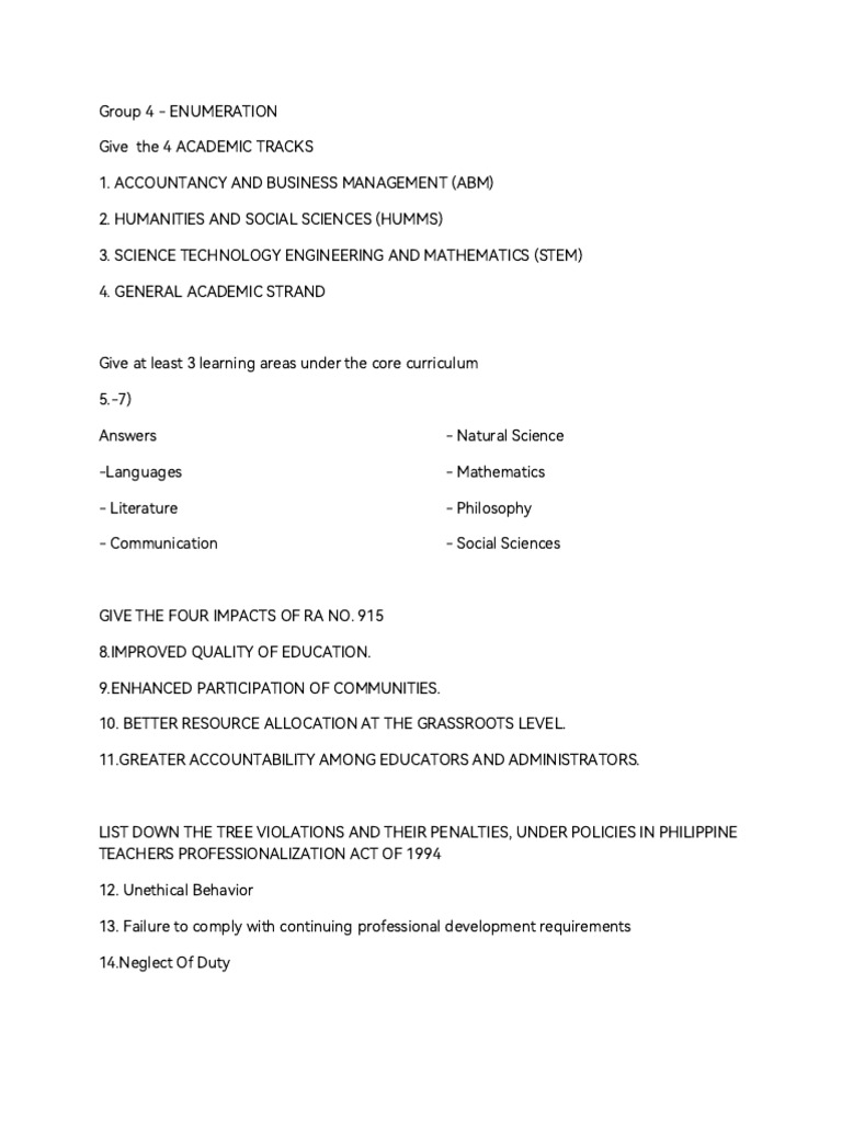 Academic Tracks and Education Policies | PDF