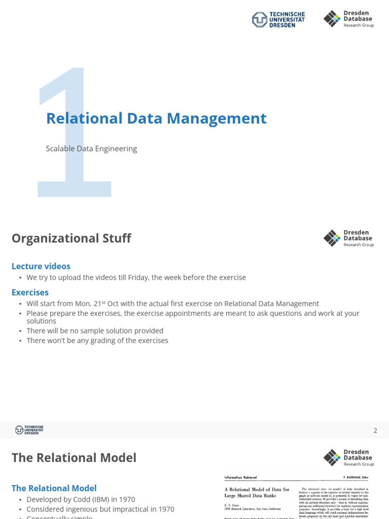 1-RelationalDataManagement | PDF | Relational Model | Sql