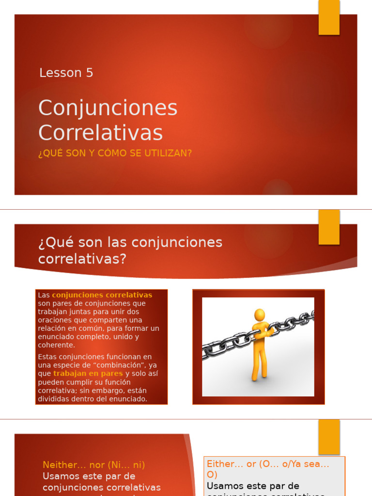Conjunciones Correlativas | PDF