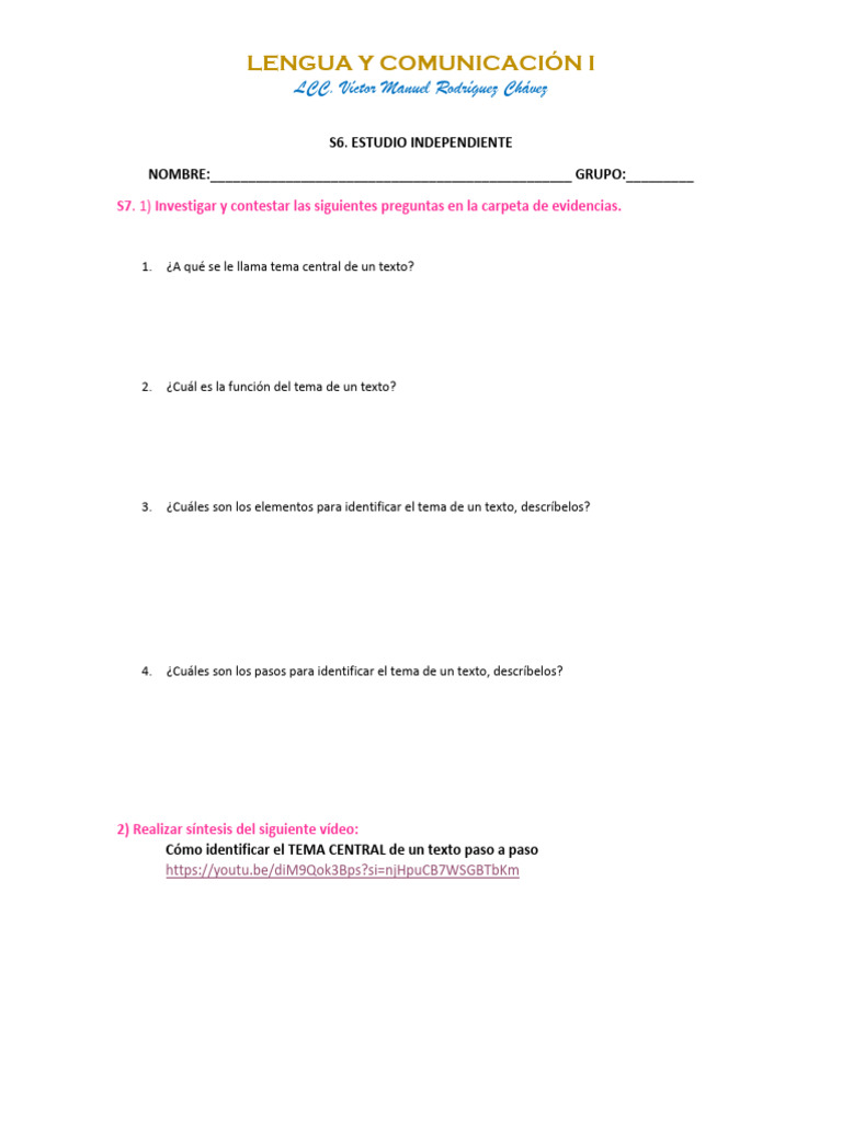 LyC Investigación S7 | PDF