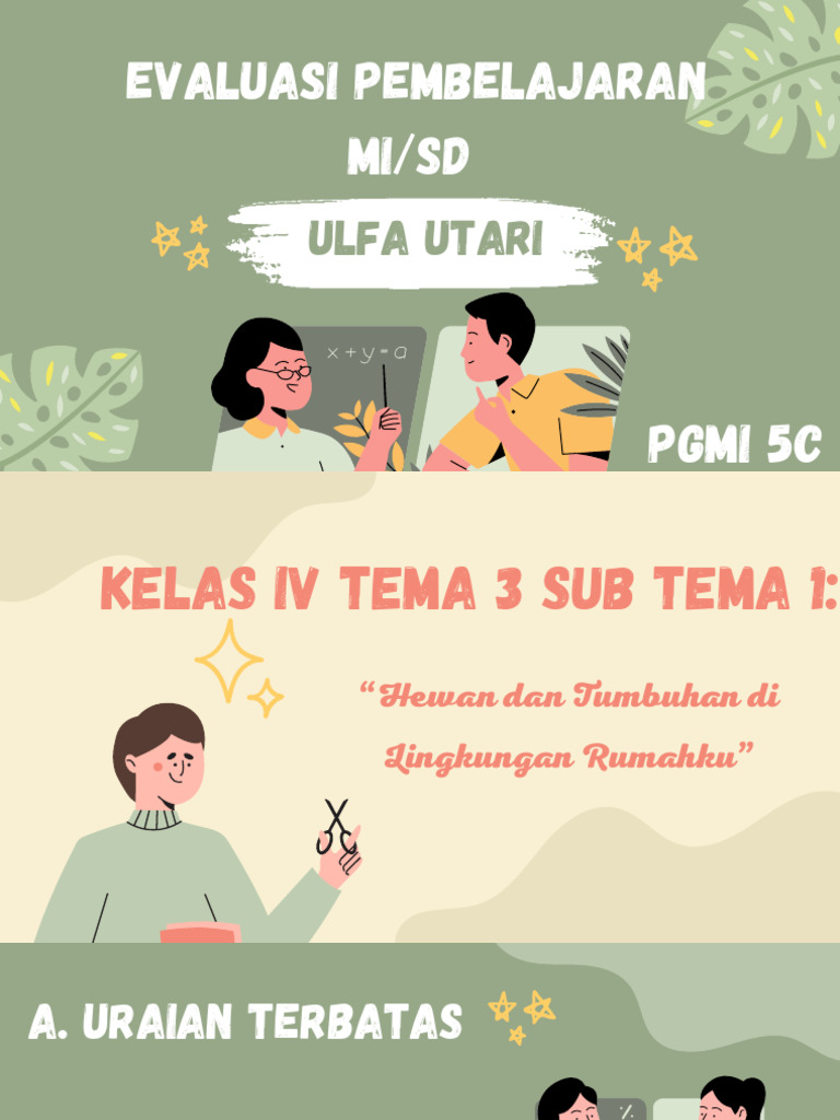 Ulfa Utari 5c (Evaluasi Pembelajaran) | PDF