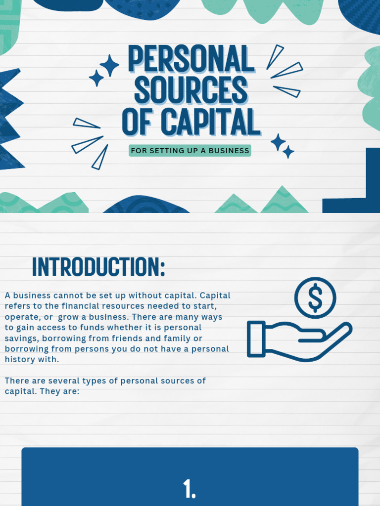 Sources of Capital for Startups | PDF