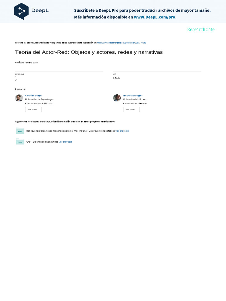 Objects and Actants, Networks Español | PDF | Empirismo | Gobernancia