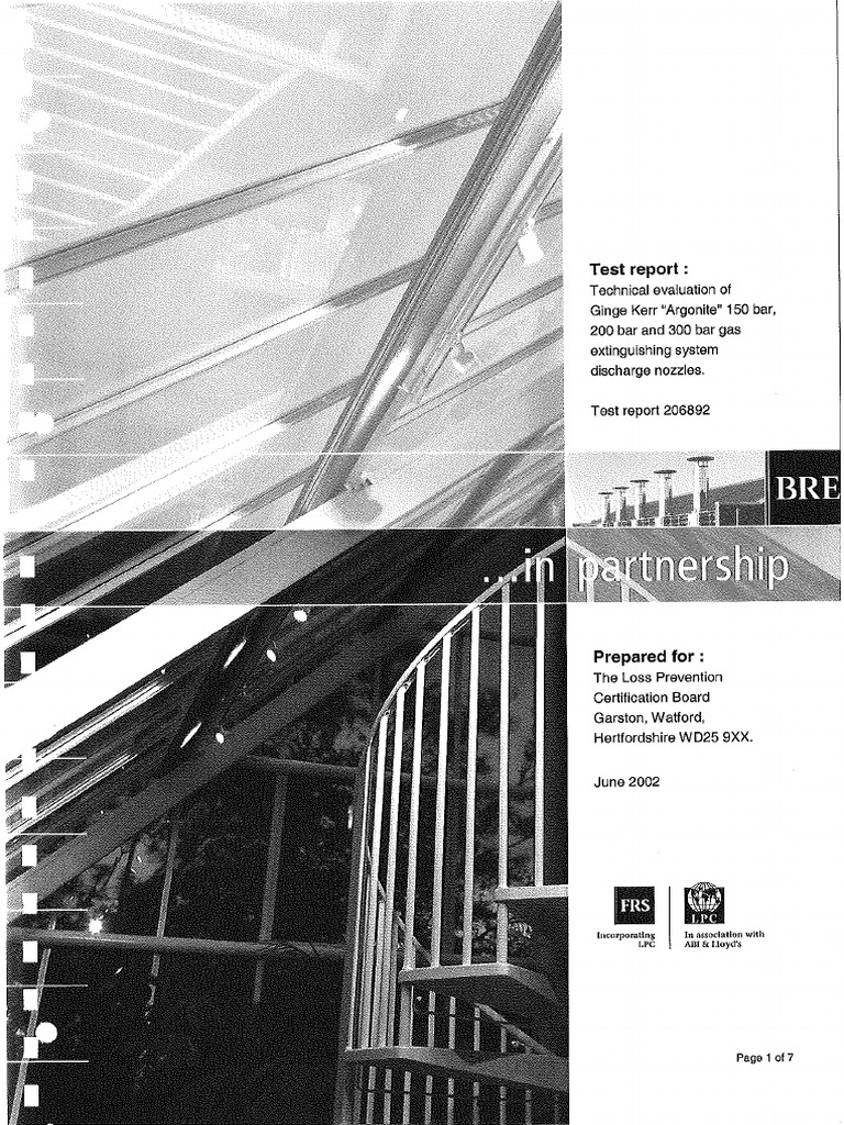 Ginge-Kerr - BRE Test Report, Dicharge Nozzles | PDF