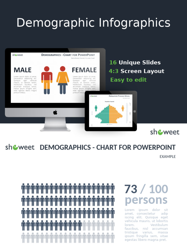 Demographic Infographics (Standard) | PDF | Graphic Design ...
