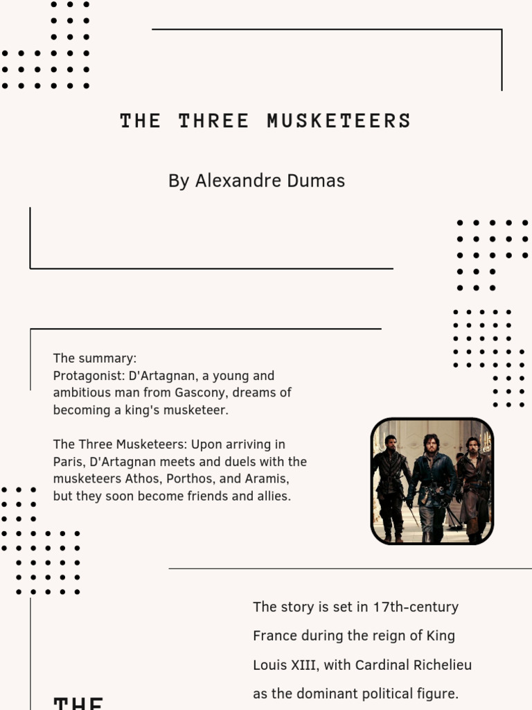 The Three Musketeers: A Summary | PDF | The Three Musketeers ...