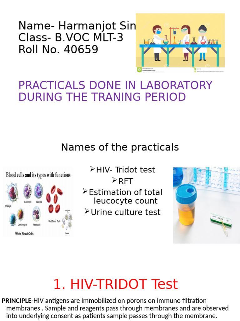 Laboratory Practical Tests Overview | PDF | Kidney | Medical Specialties