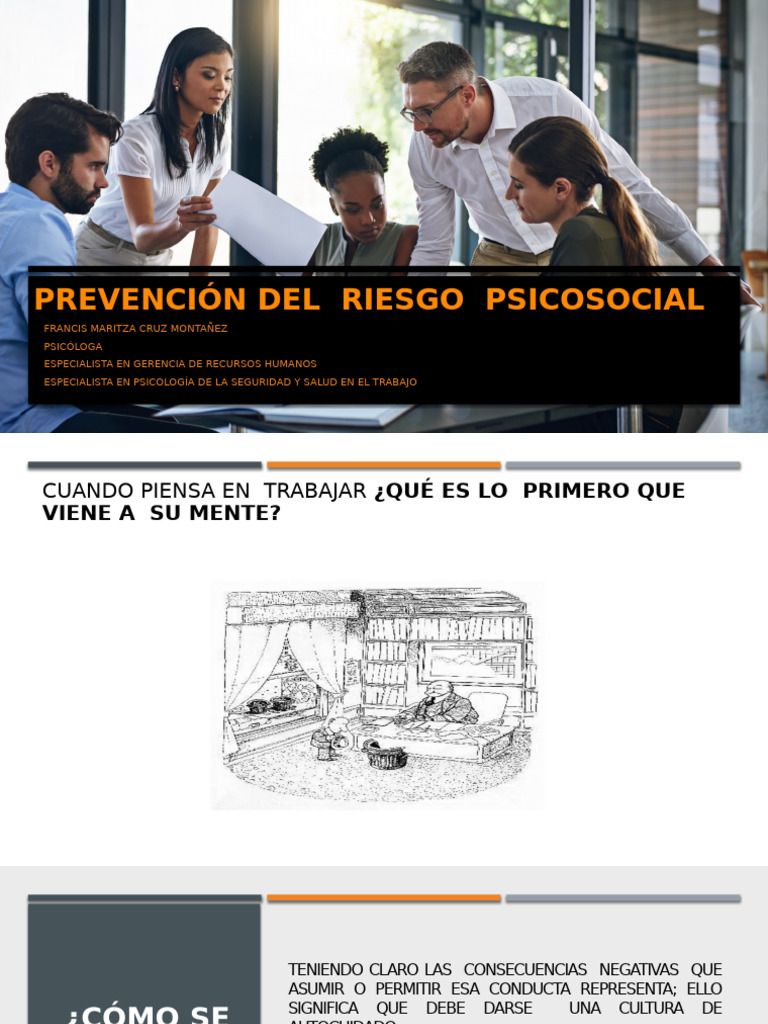 Prevención Del Riesgo Psicosocial | PDF | Burnout ocupacional | Estrés (biología)