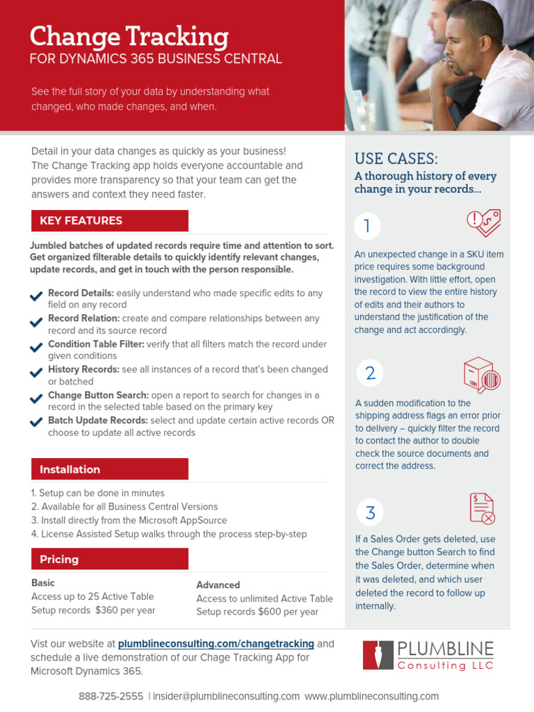 Change Tracking Datasheets Plumbline | PDF | Software | Computing