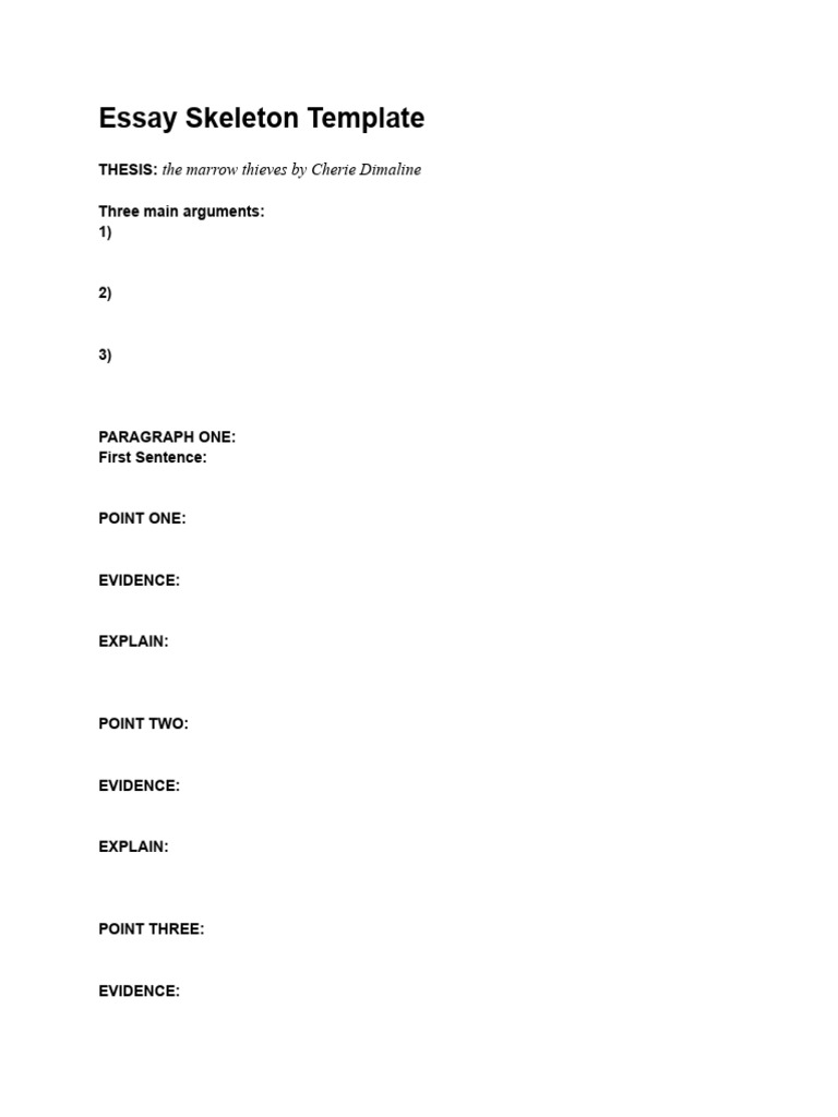 Hawwa Sheikh - Essay Skeleton | PDF