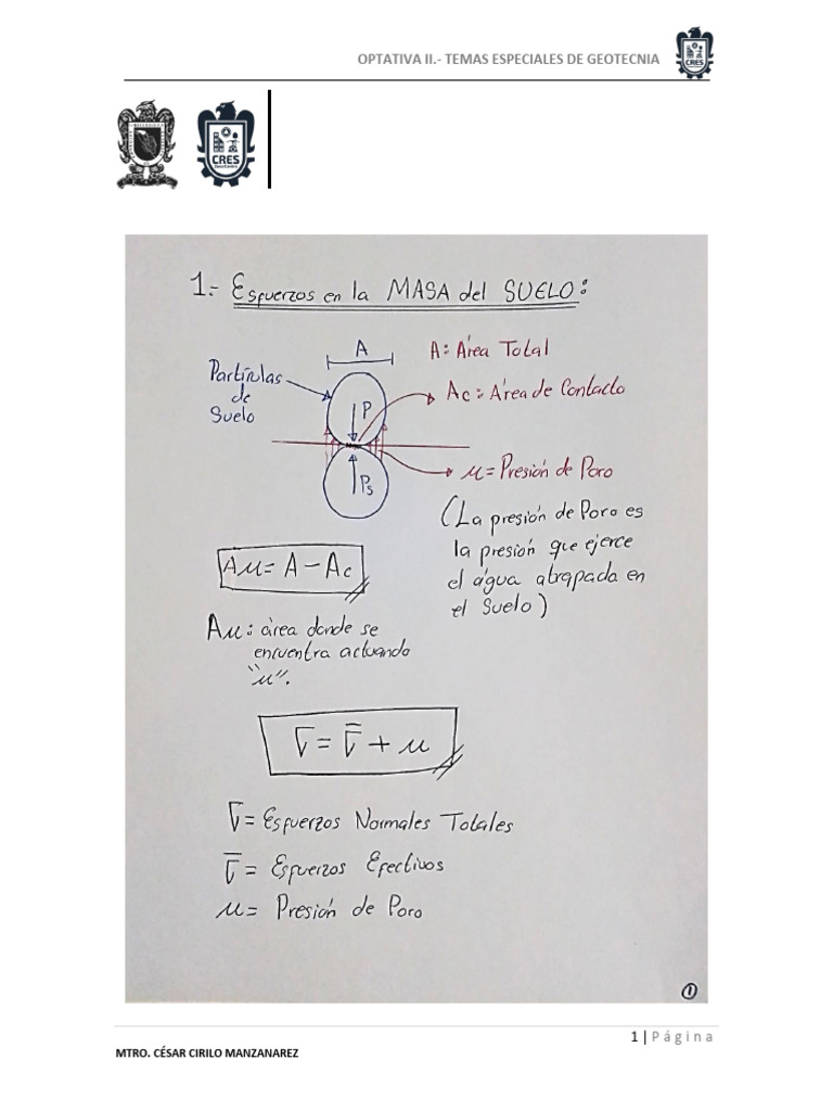 (02.3) ESFUERZOS EN LA MASA DEL SUELO | PDF