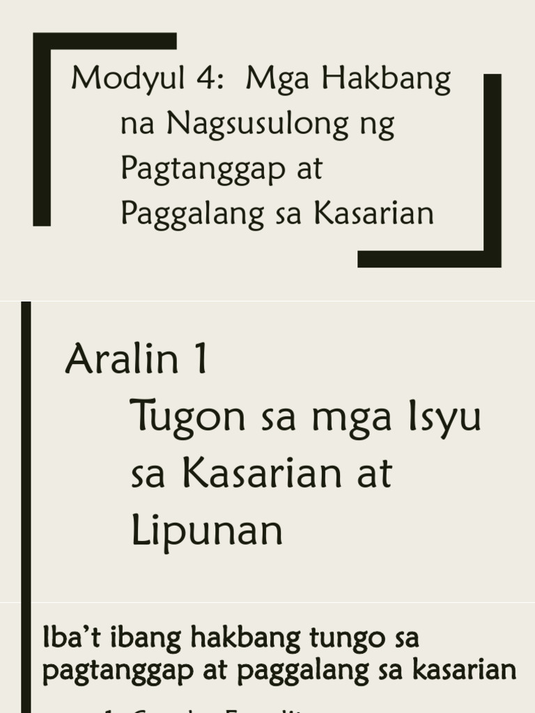 Tugon Sa Mga Isyu | PDF