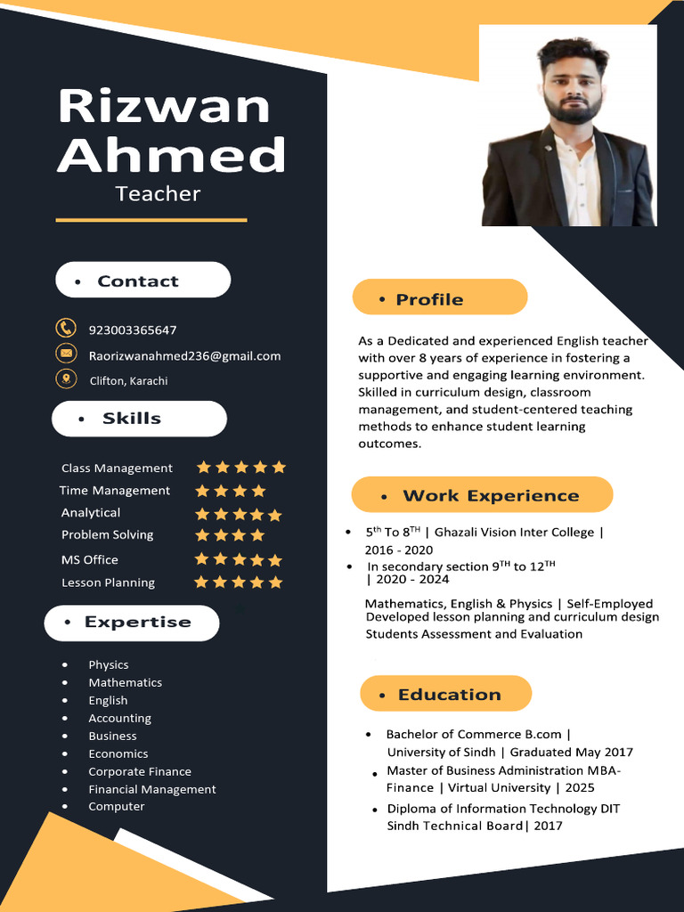 Experienced English Teacher Profile | PDF