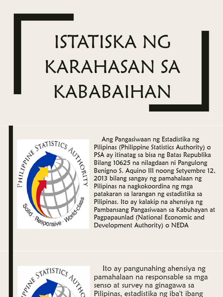 Istatiska NG Karahasan Sa Kababaihan | PDF