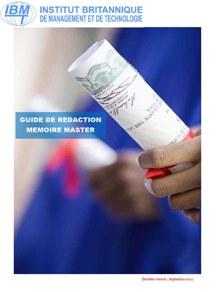Guide de Rédaction Mémoire Master | PDF | Mémoire | Mémoire (informatique)