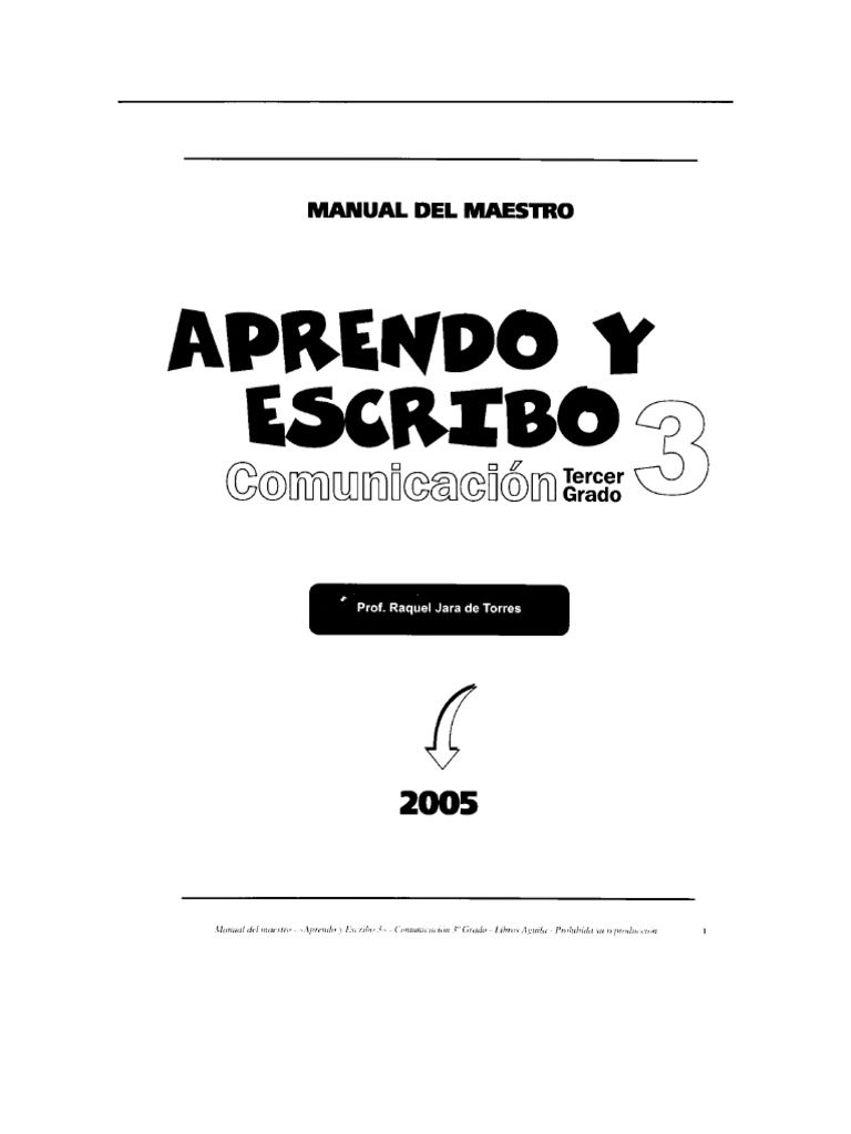 Aprendo y escribo 3 | PDF